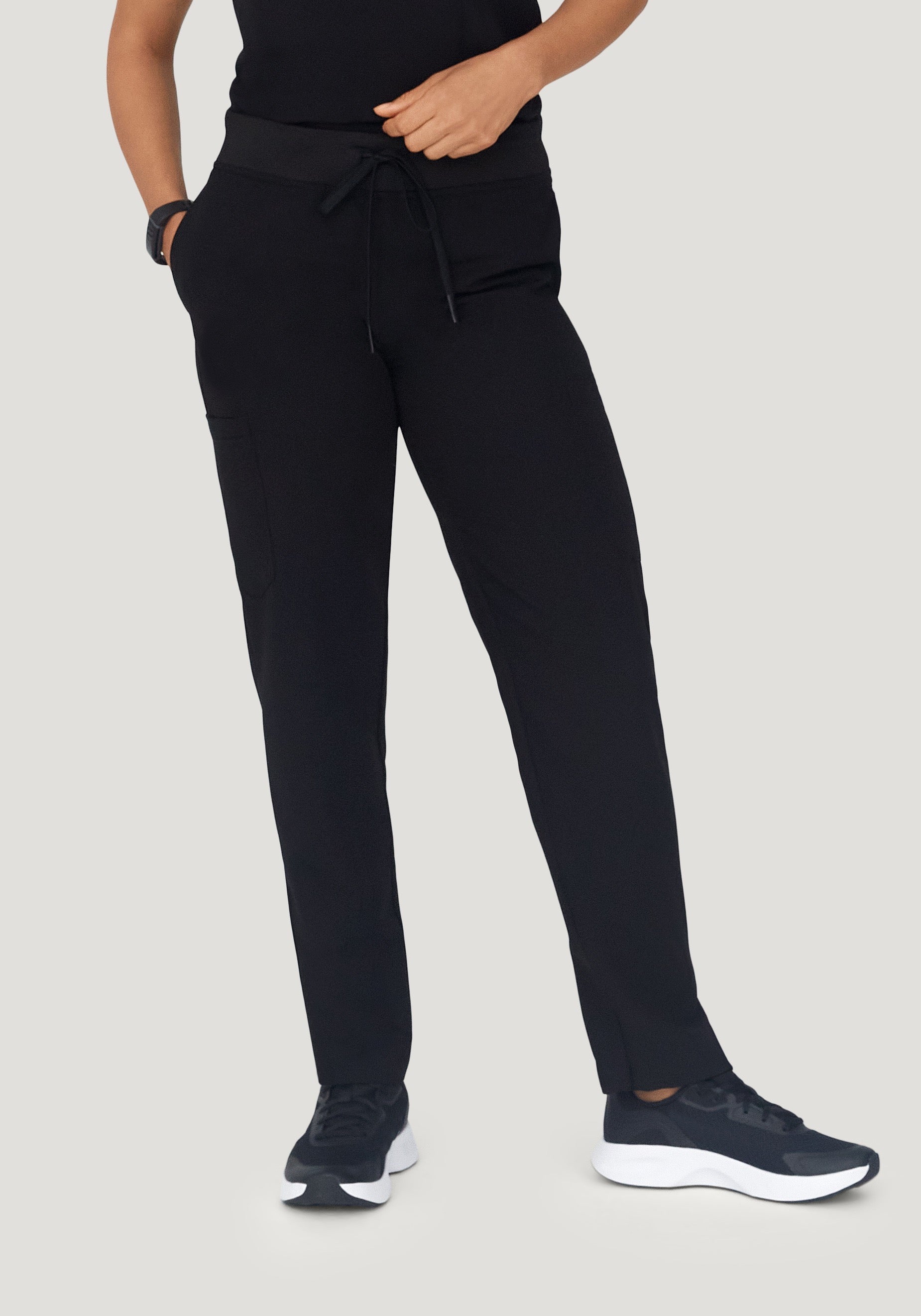 elasticated scrub trousers