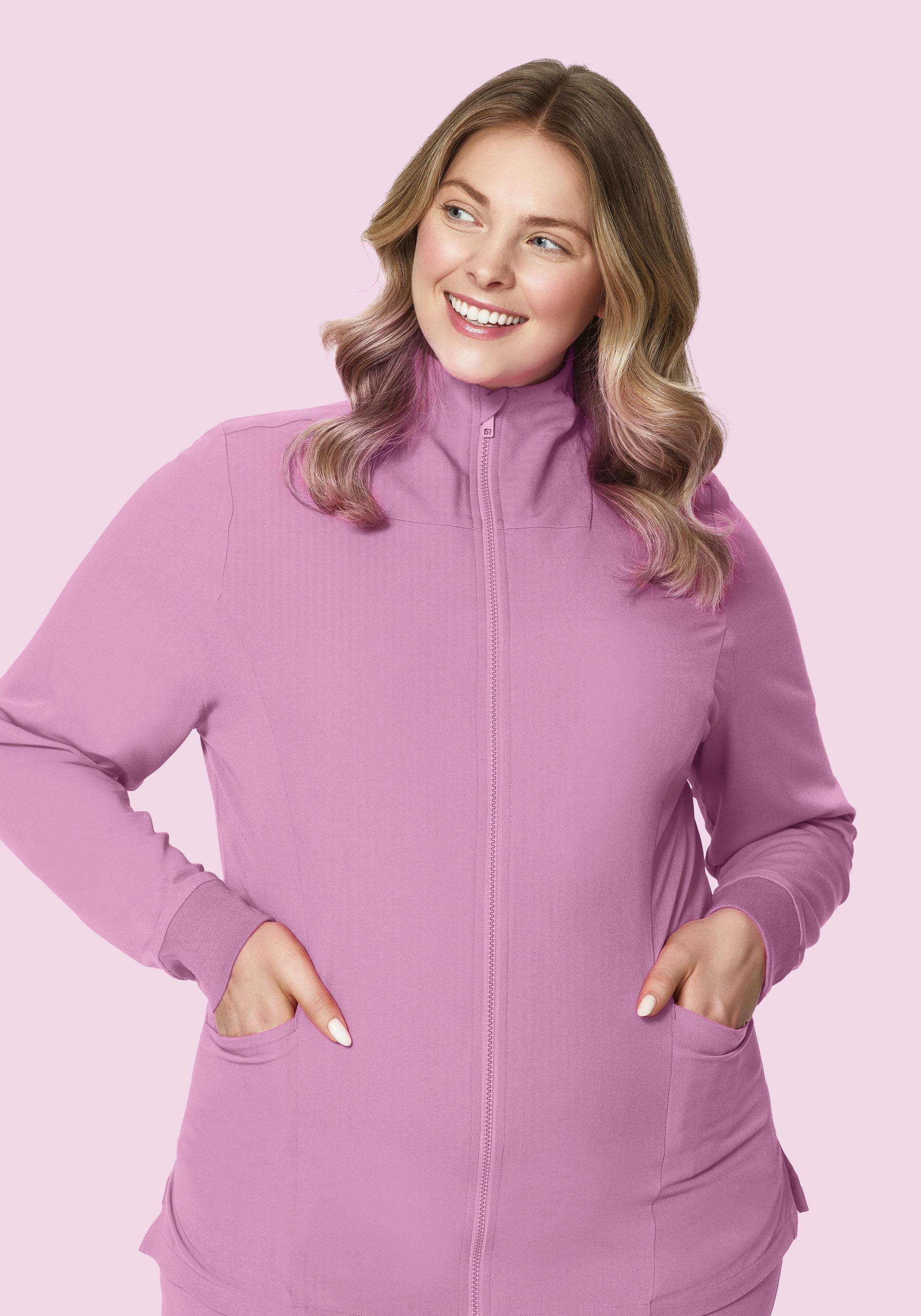 Women's Modern Scrub Jacket Lilac – Mandala Scrubs