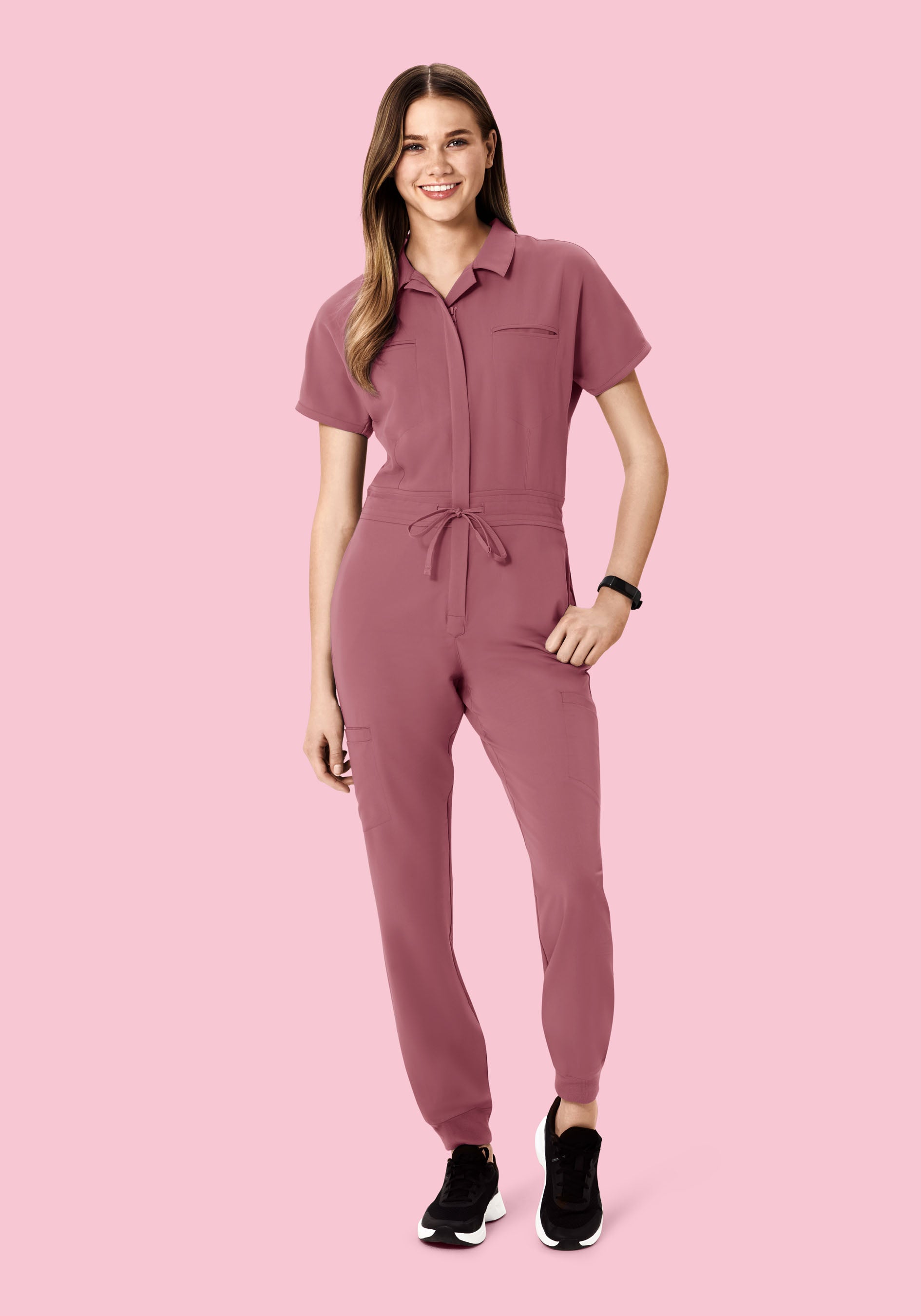 Women's Jumpsuit Mauve – Mandala Scrubs