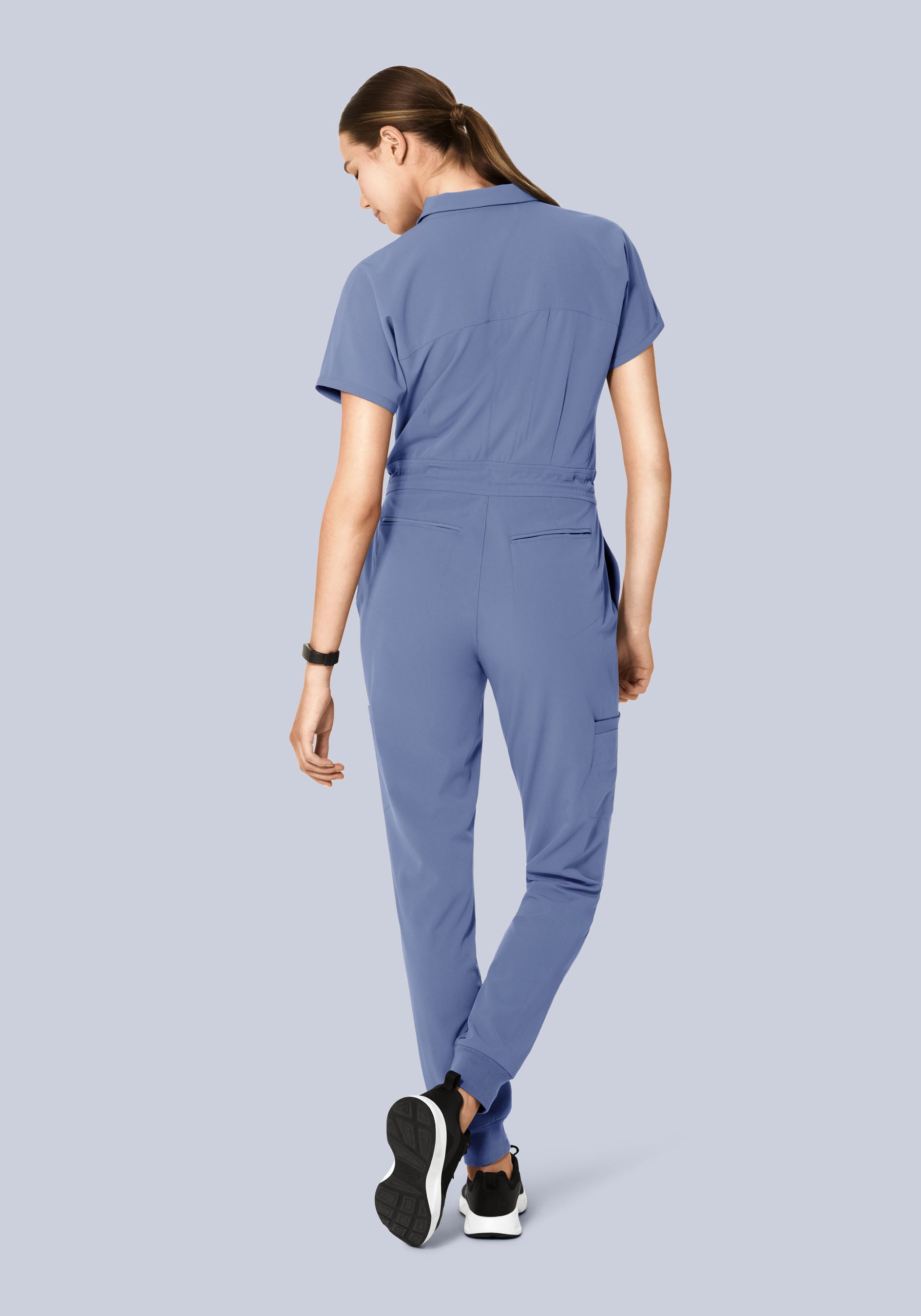 Women's Jumpsuit Periwinkle – Mandala Scrubs