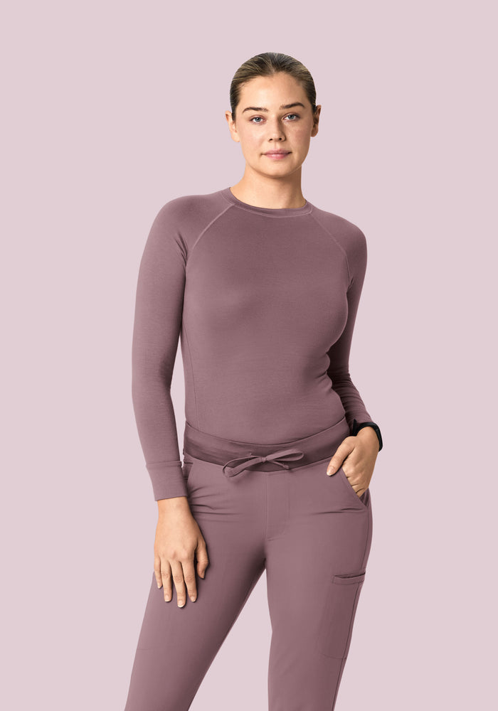 Women's Underscrub Base Layer Scrub Top - Moondust | Mandala Scrubs
