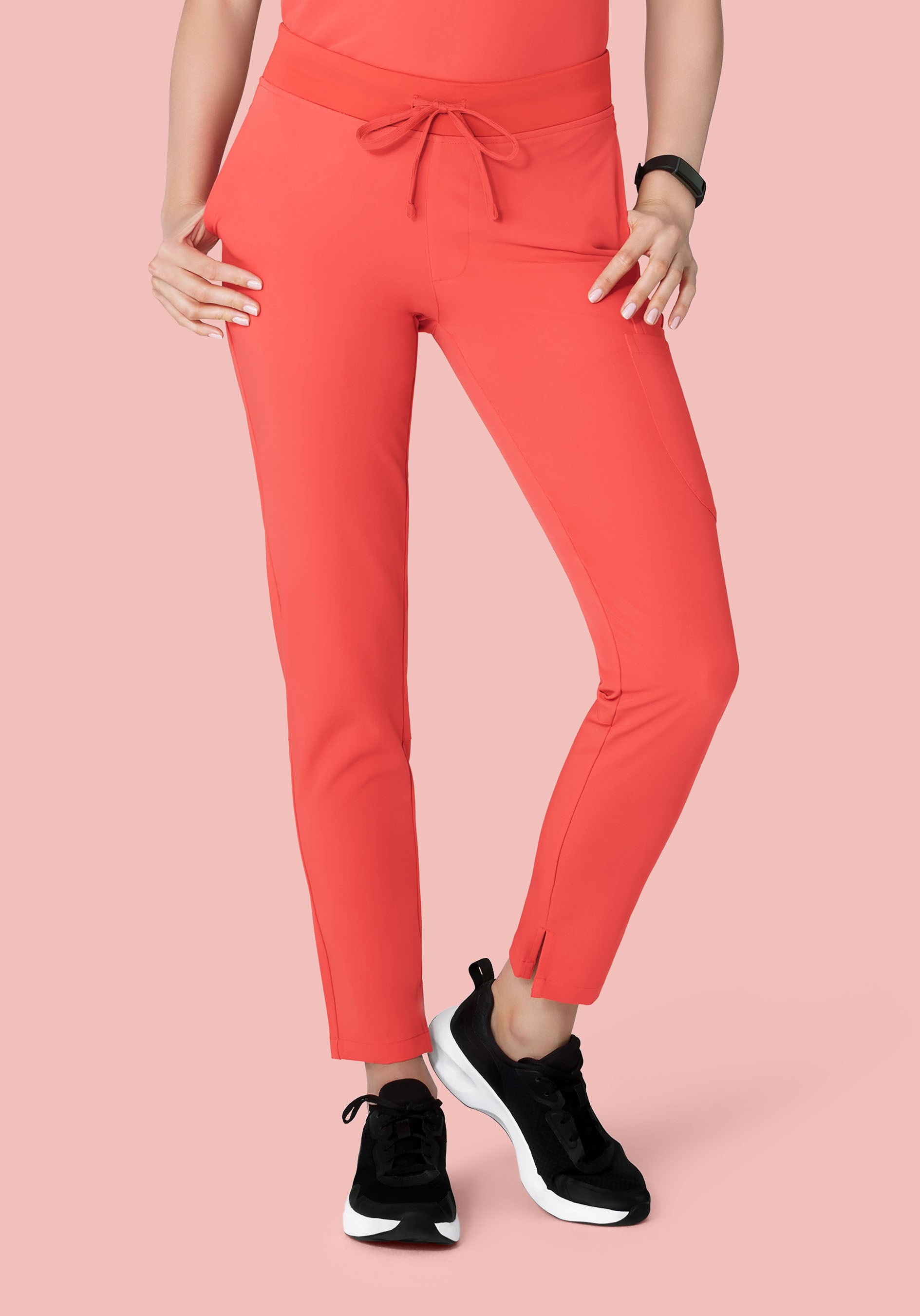 6 Pocket Slim Pants Sunkissed Coral – Mandala Scrubs