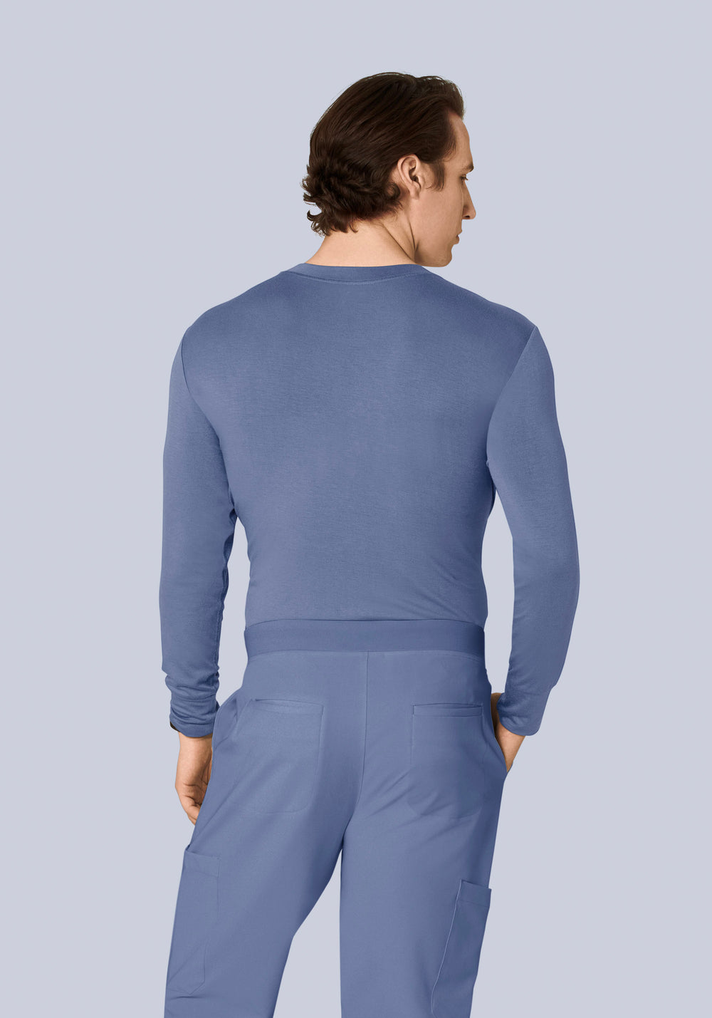 Men's Underscrub Base Layer Scrub Top - Periwinkle | Mandala Scrubs