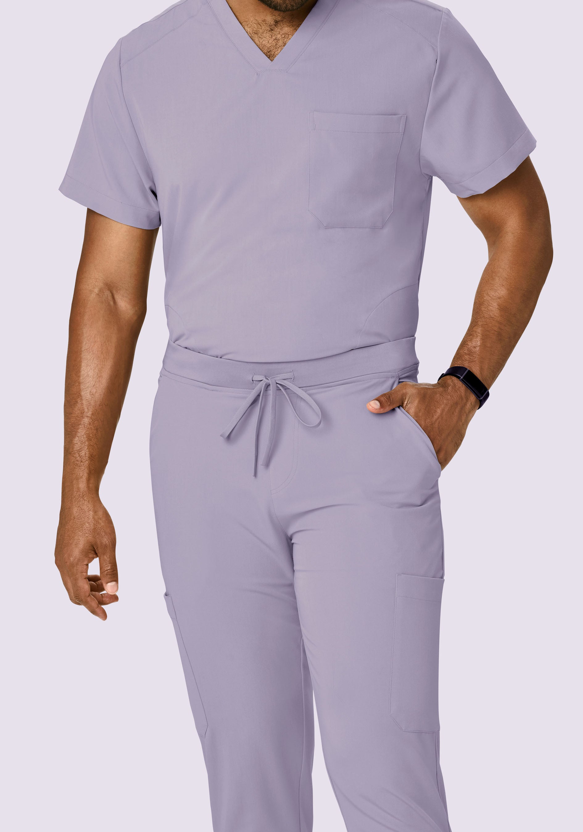 Mens 7 Pocket Joggers Ube – Mandala Scrubs