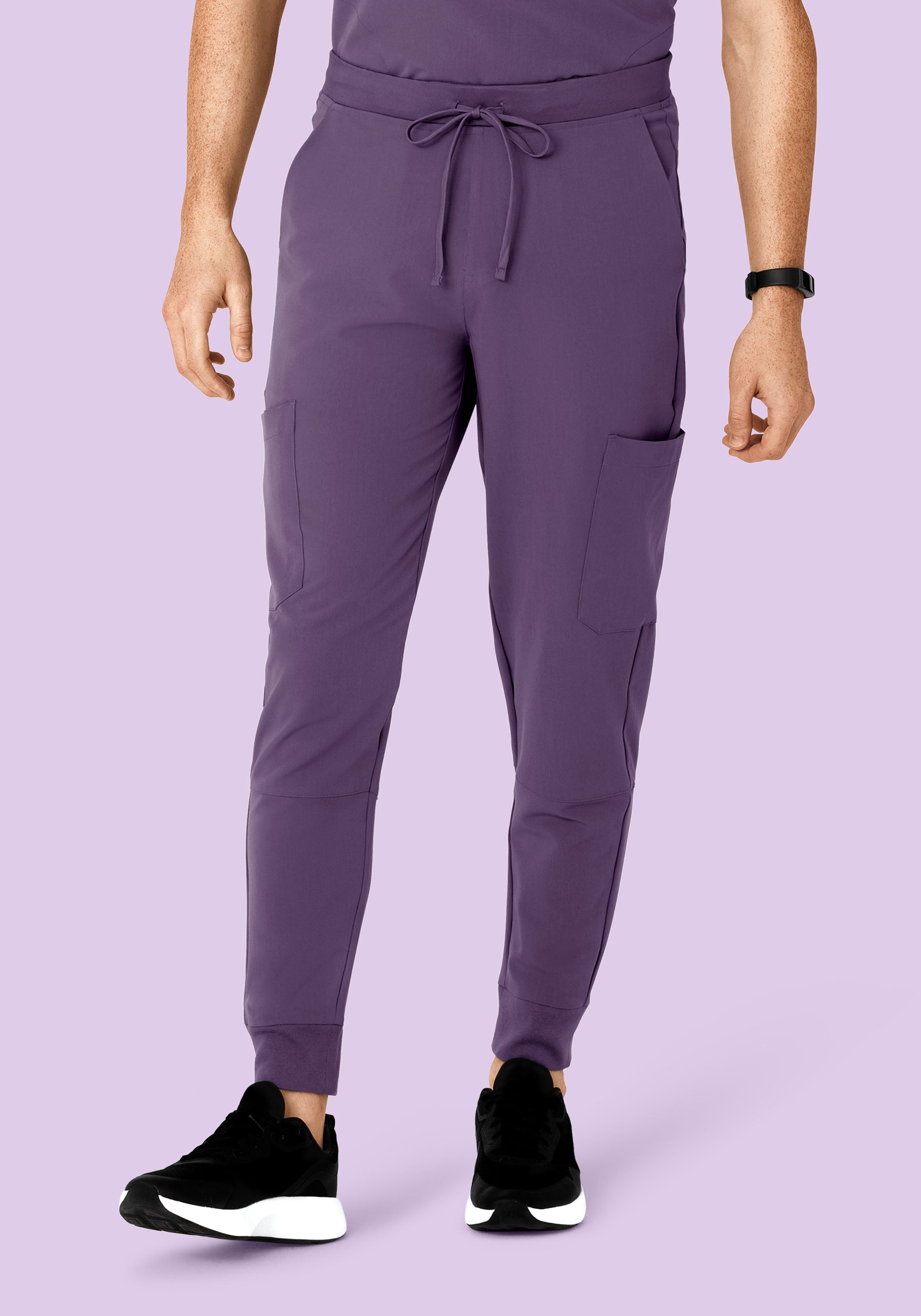 Mens 7 Pocket Joggers Dewberry – Mandala Scrubs