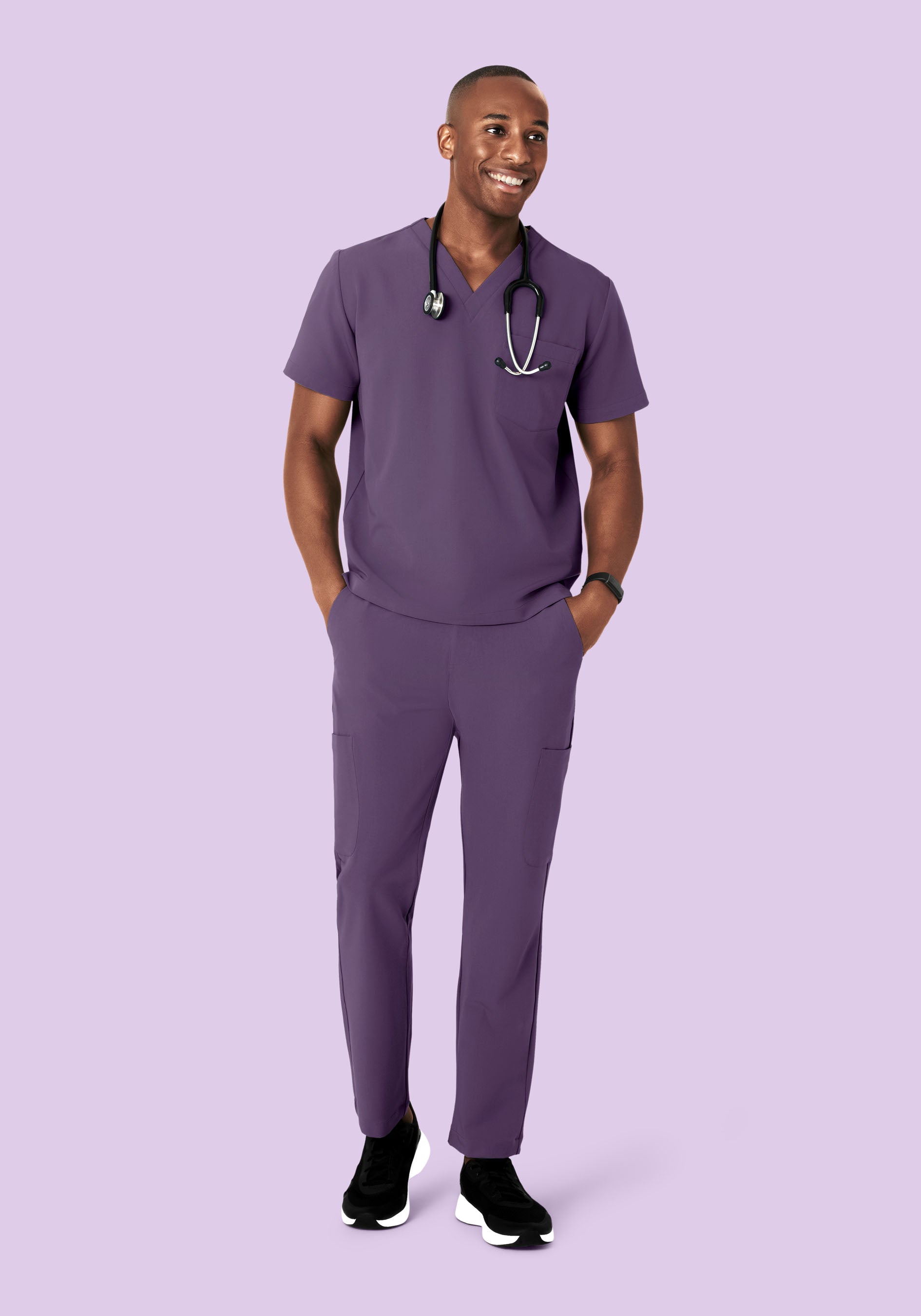 7 Pocket Mens Cargos Scrub Pants Dewberry – Mandala Scrubs