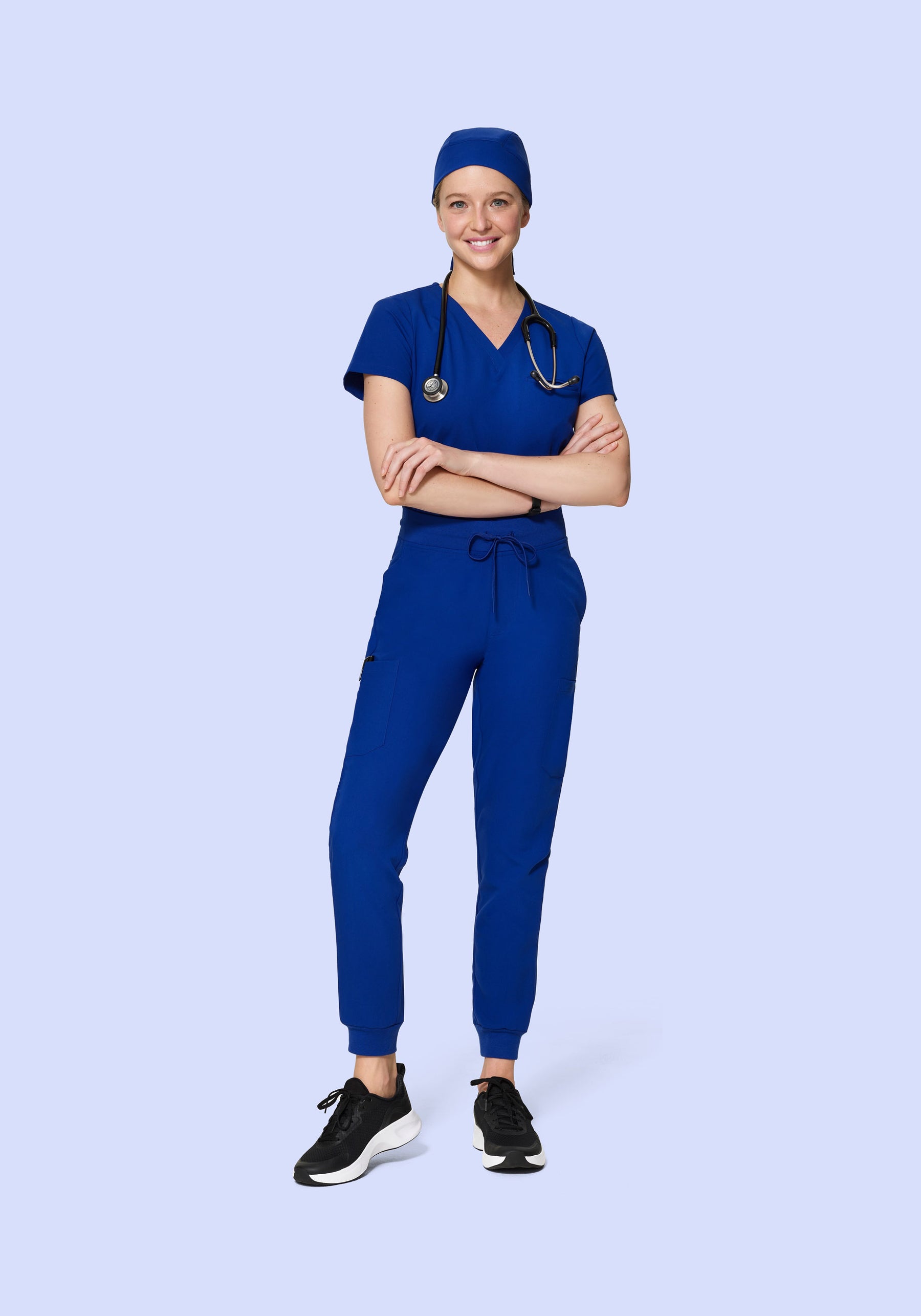Contemporary Scrub Cap - Galaxy Blue | Mandala Scrubs