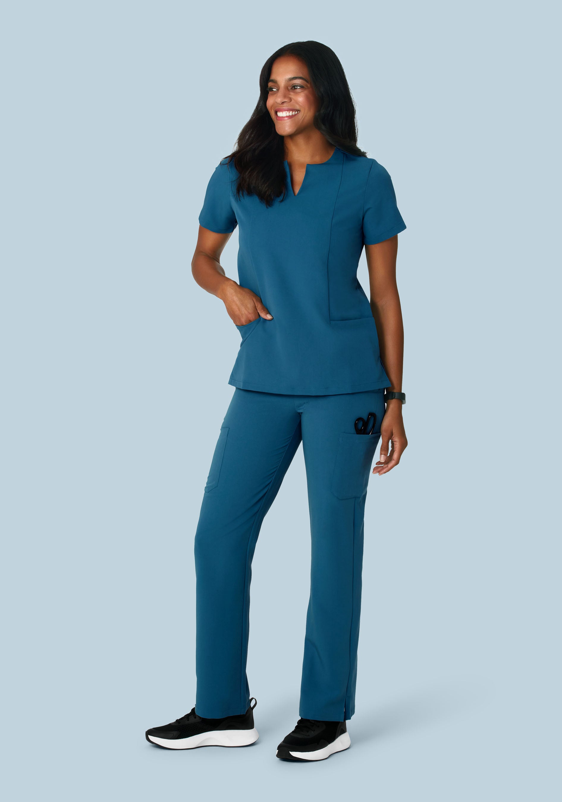 9 Pocket Cargo Pants Harbor Blue – Mandala Scrubs