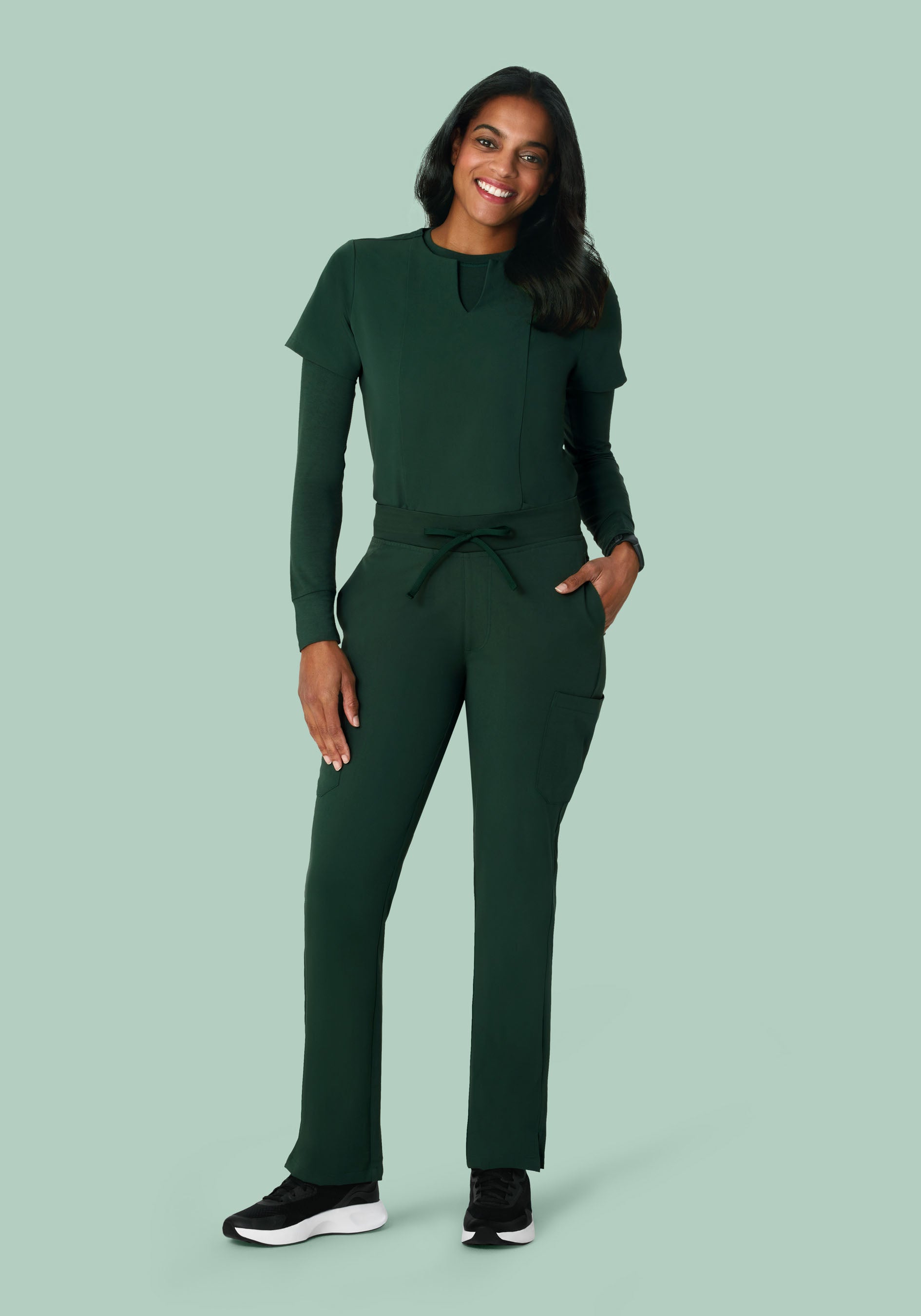 Women's Underscrubs Midnight Green – Mandala Scrubs