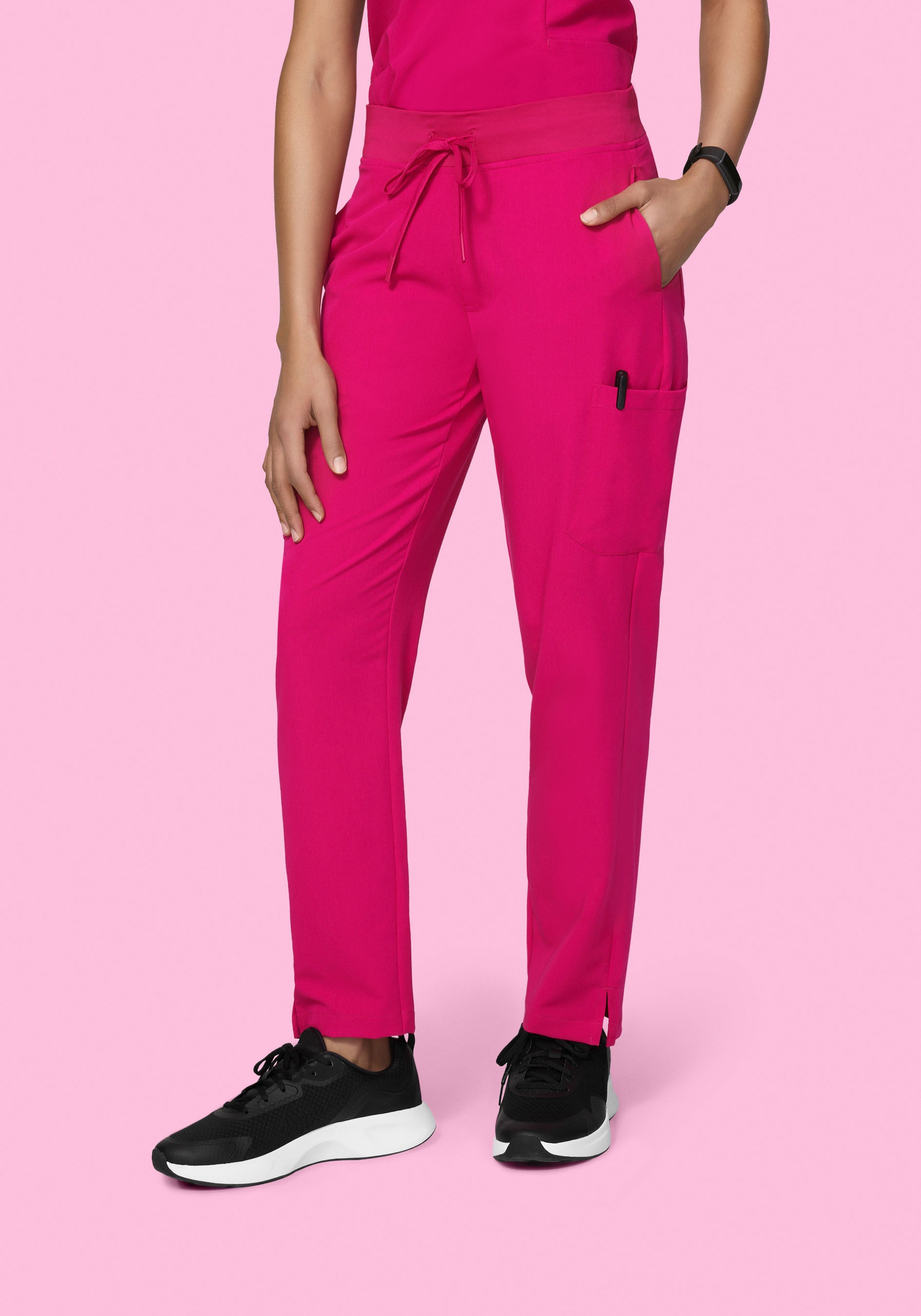 9 Pocket Cargo Pants Raspberry – Mandala Scrubs