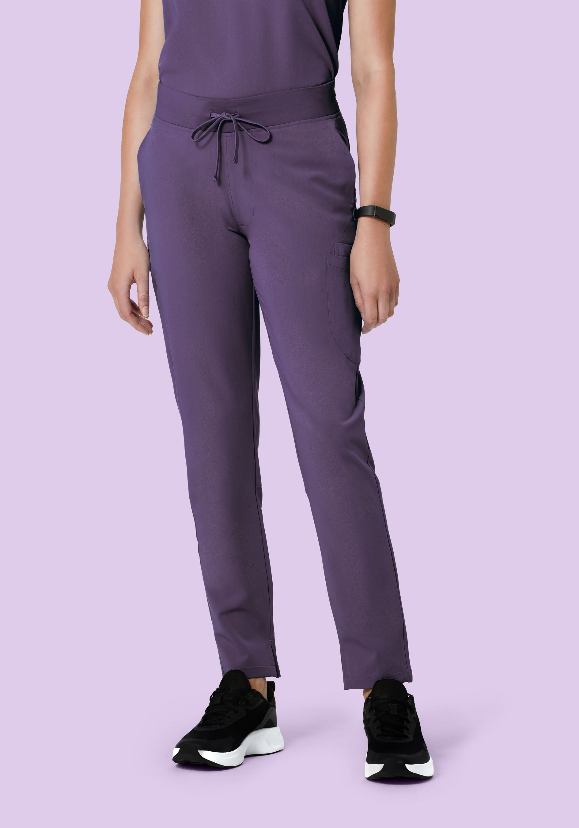 6 Pocket Slim Pants Dewberry – Mandala Scrubs