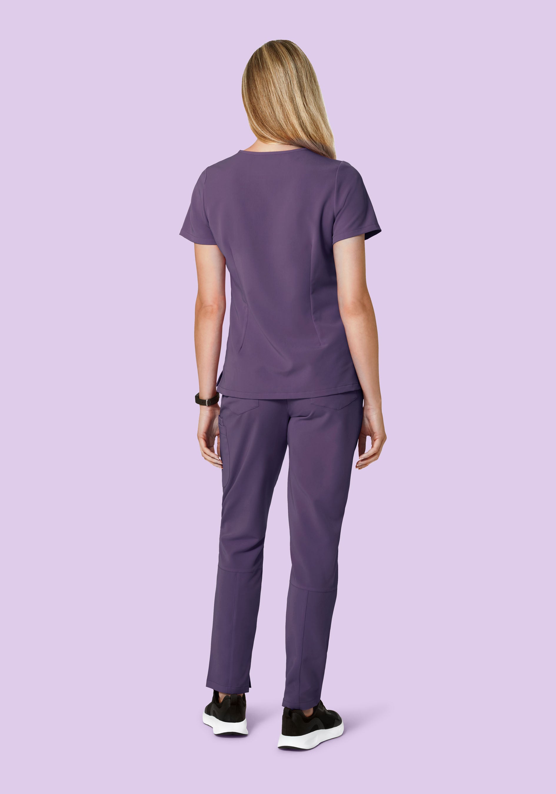 6 Pocket Slim Pants Dewberry – Mandala Scrubs