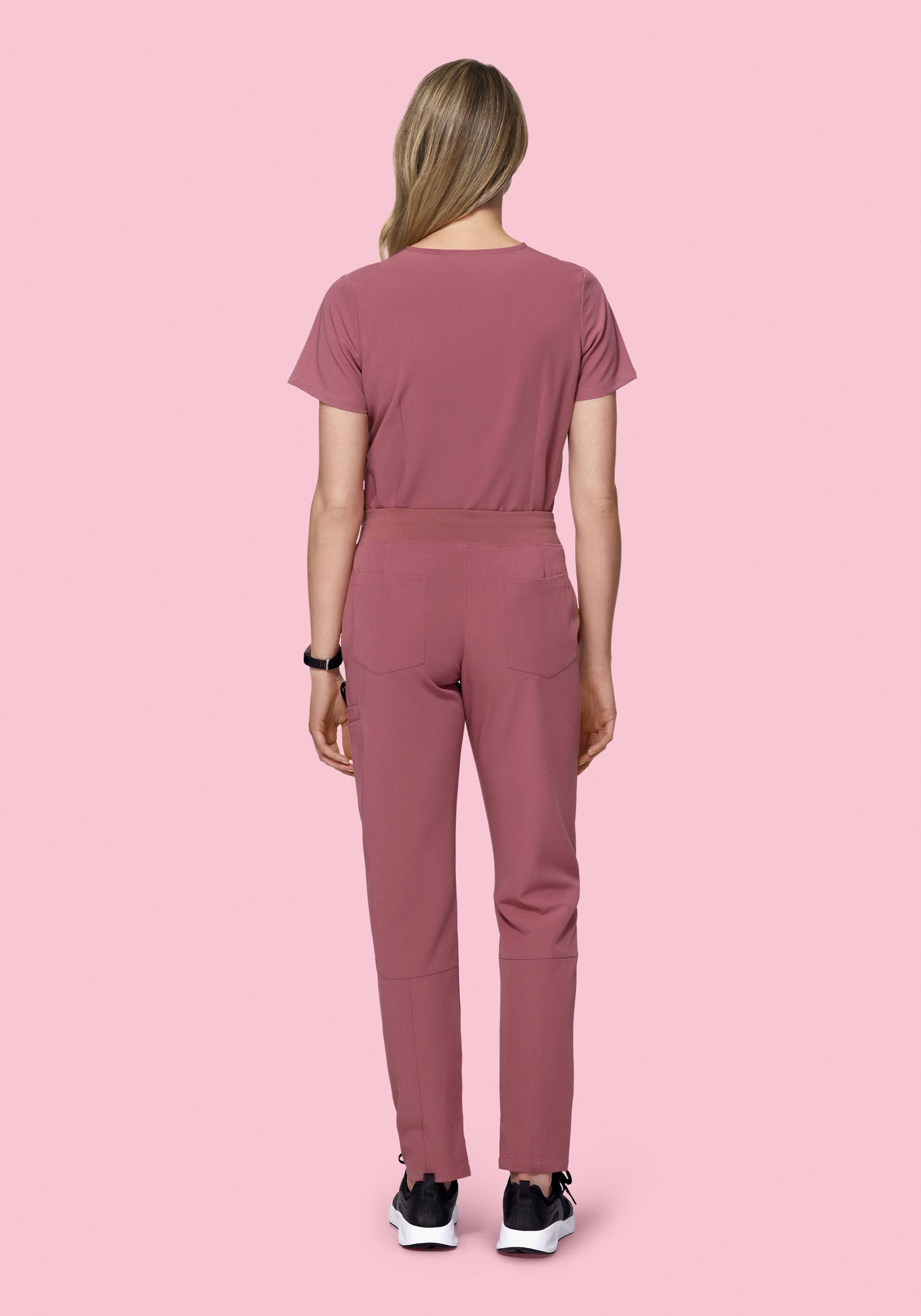 6 Pocket Slim Pants Mauve – Mandala Scrubs