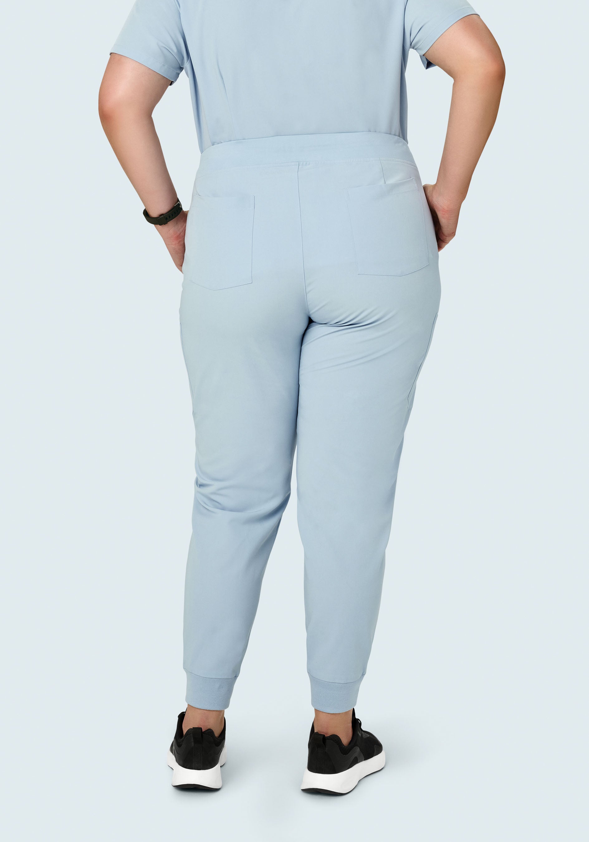 9 Pocket Joggers Powder Blue – Mandala Scrubs
