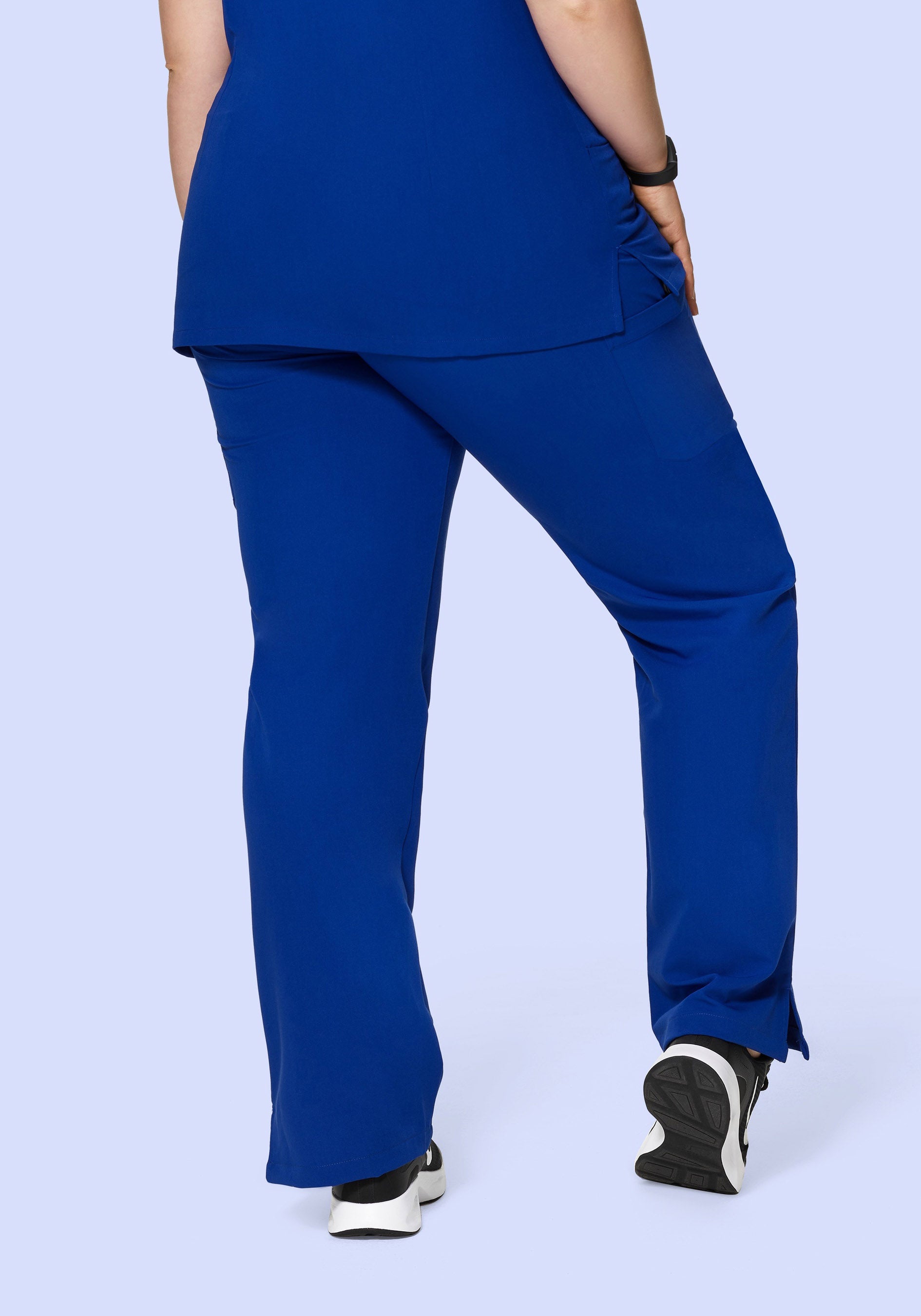 Womens 9 Pocket Cargo Scrubs Pants Galaxy Blue – Mandala Scrubs