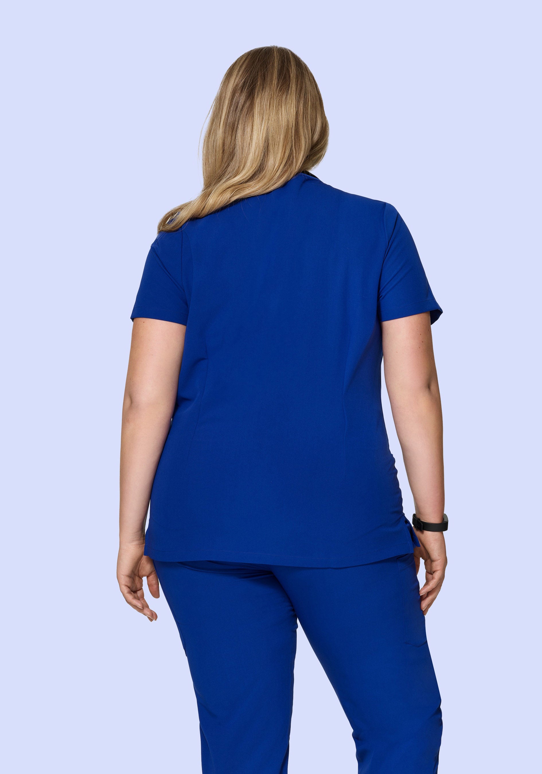 One Pocket Top Galaxy Blue – Mandala Scrubs