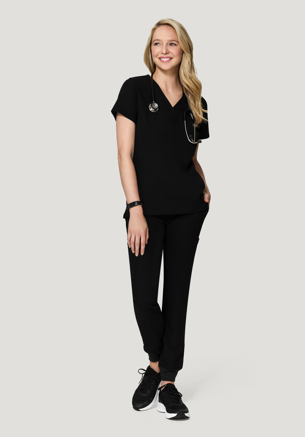 Women's High Waisted Wide Leg Scrub Pants - Thyme | Mandala Scrubs